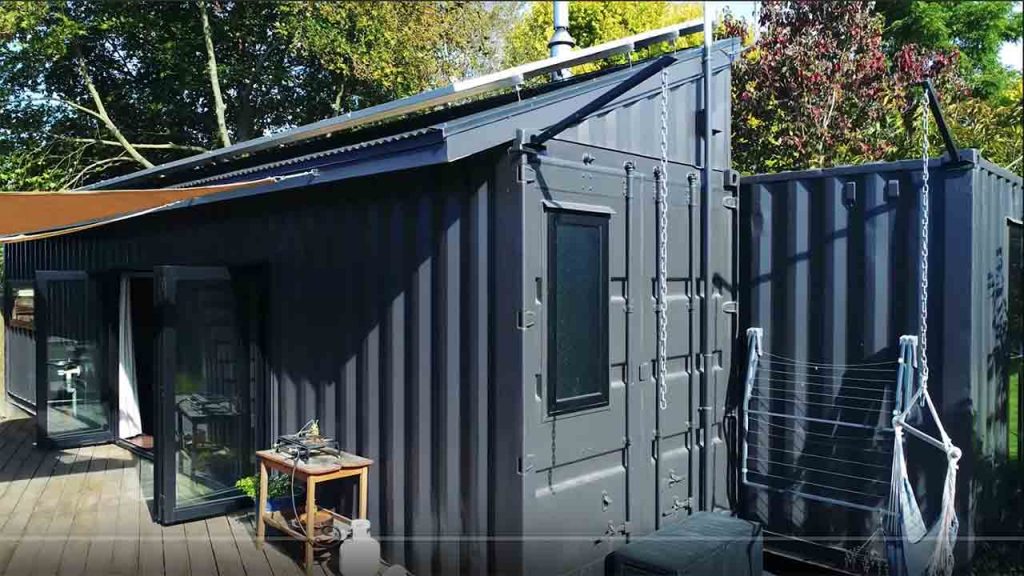 Amazing Solar Powered Shipping Container Home