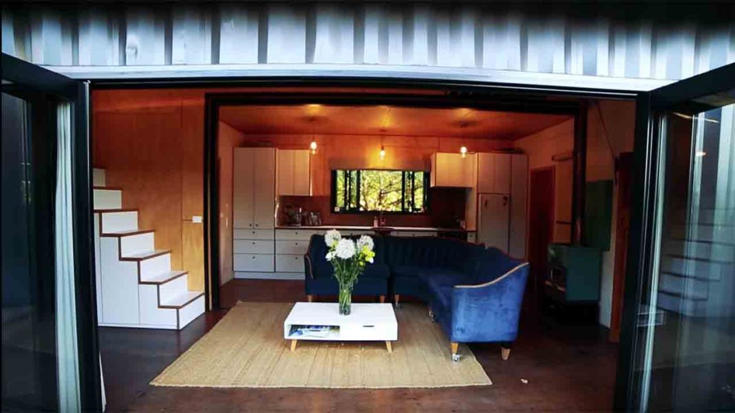 Amazing Solar Powered Shipping Container Home