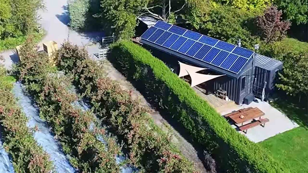 Amazing Solar Powered Shipping Container Home