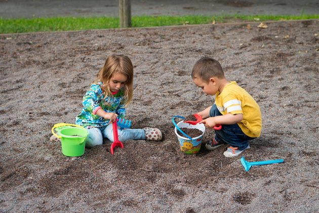 Building Soil Garden Play Area for Boosting Children's Immunity